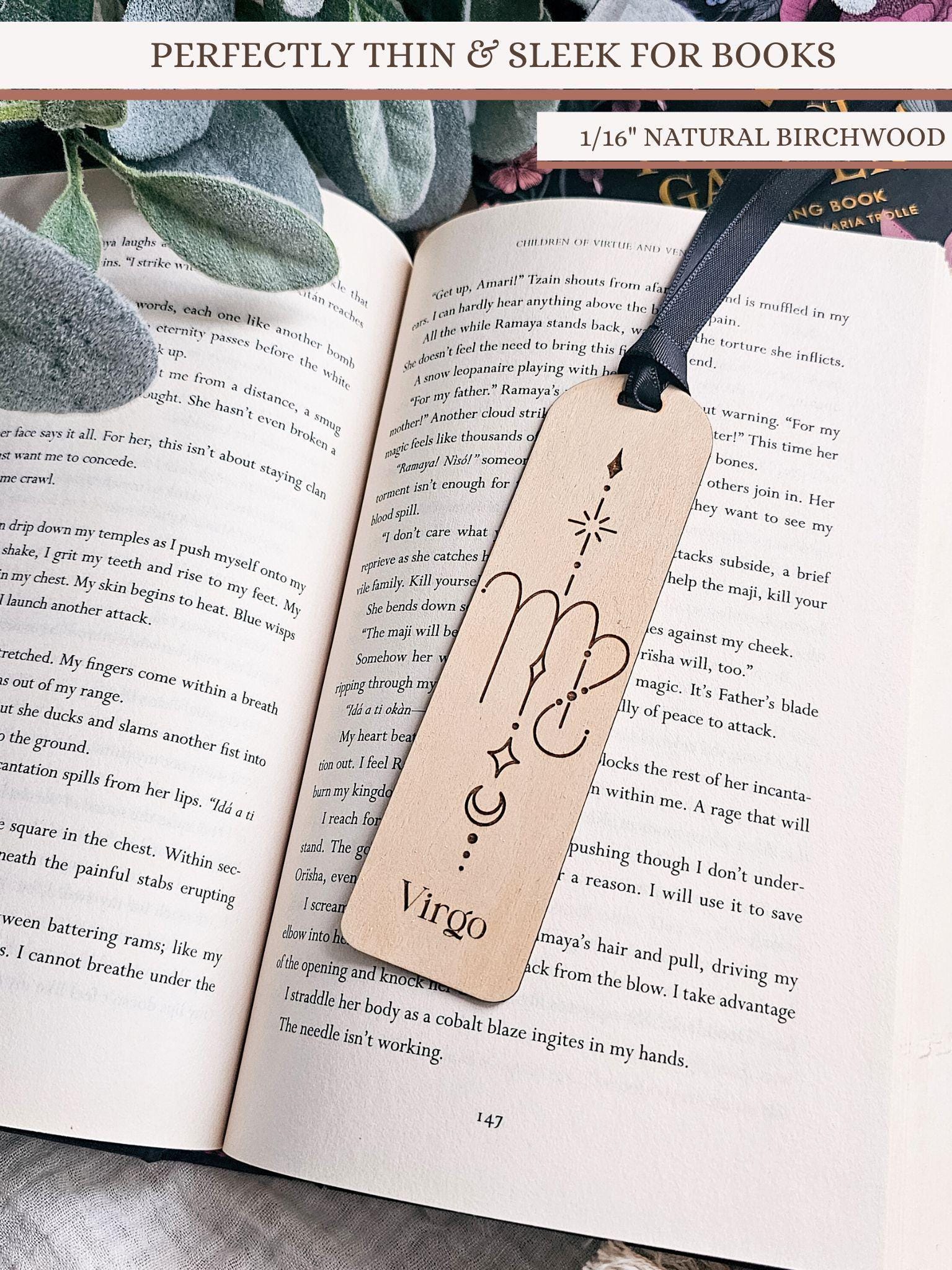Personalized Zodiac Bookmarks Zodiac Gifts Book Lovers Astrology Gift ...