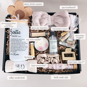 Bestie Gift Box Best Friend Birthday Gift Personalized With Name Glass ...