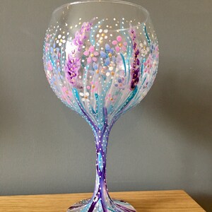 Dreamy Meadow. Beautiful Hand Painted Gin Balloon. Quirky and - Etsy