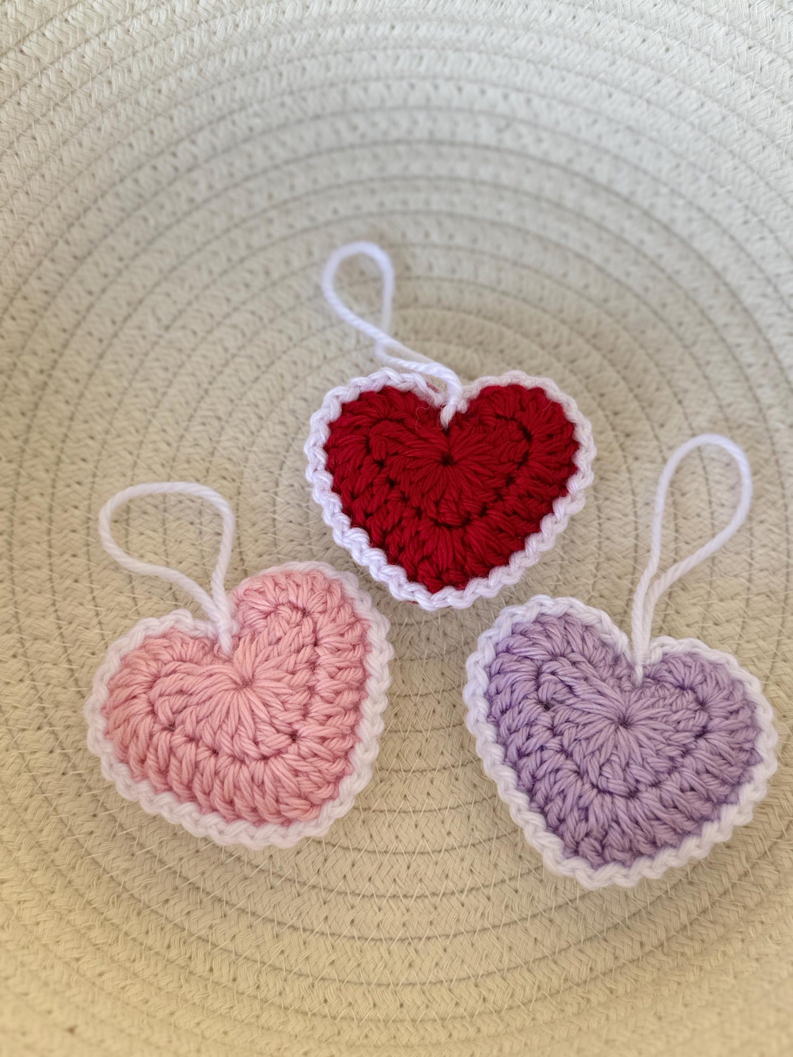Heart. Crochet Heart Ornament. Handmade Ornament. Valentine's Day ...