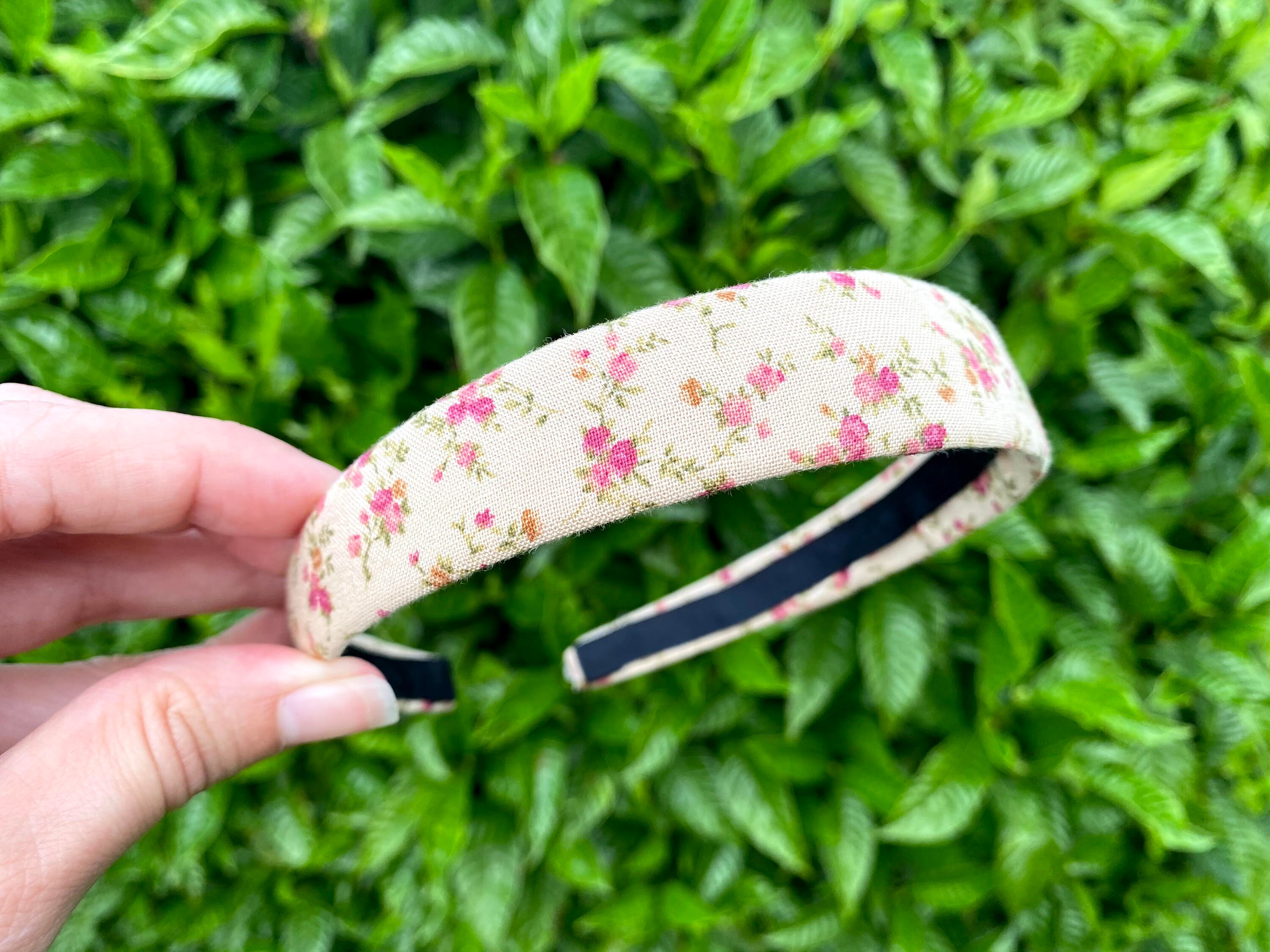 Fabric Covered Headband. Vintage Style Fabric. Headband for | Etsy