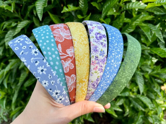 Fabric Covered Headband. Vintage Style Fabric. Headband for - Etsy