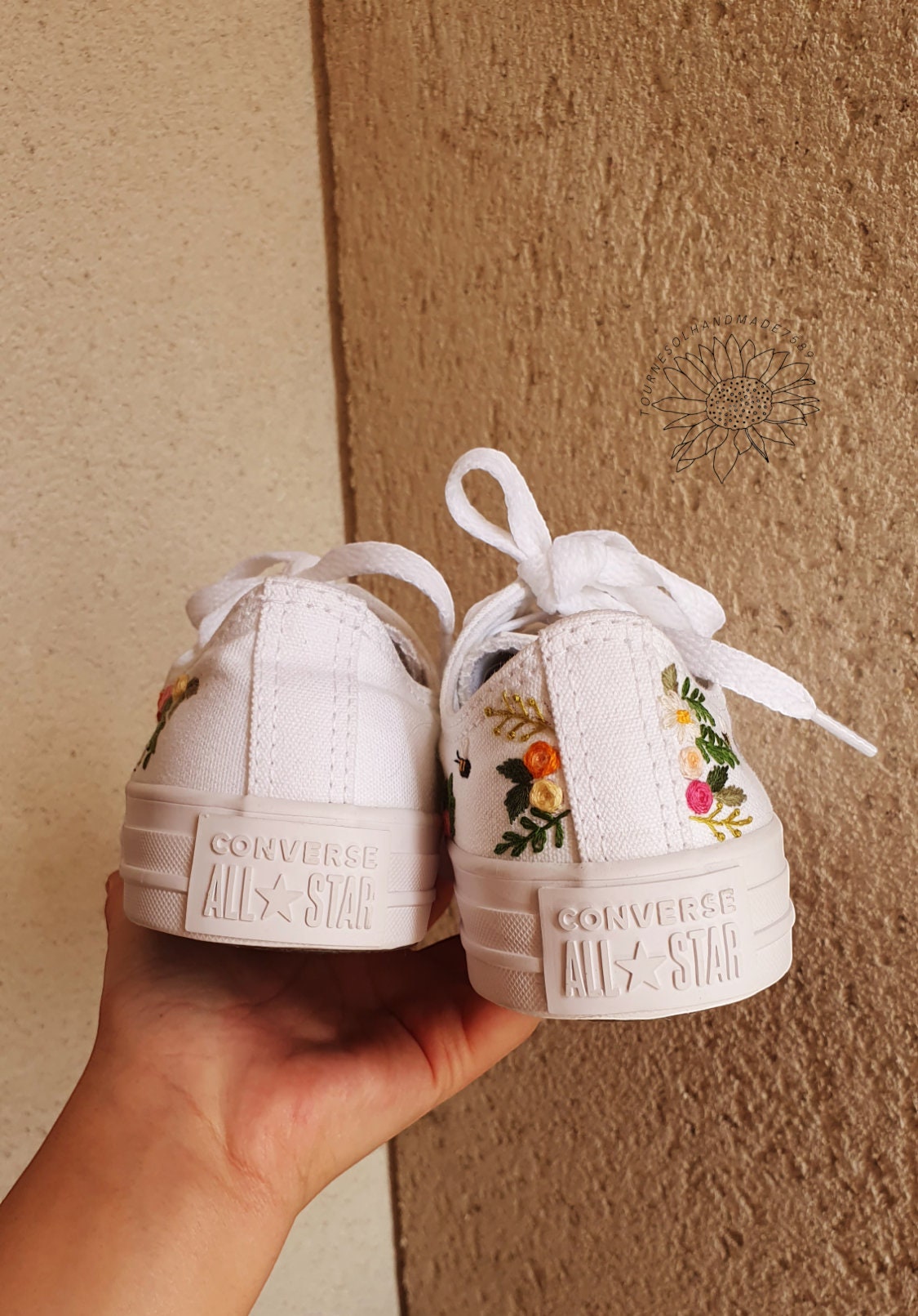 Embroidered Converse / Chuck Taylor Converse / Wedding Converse ...