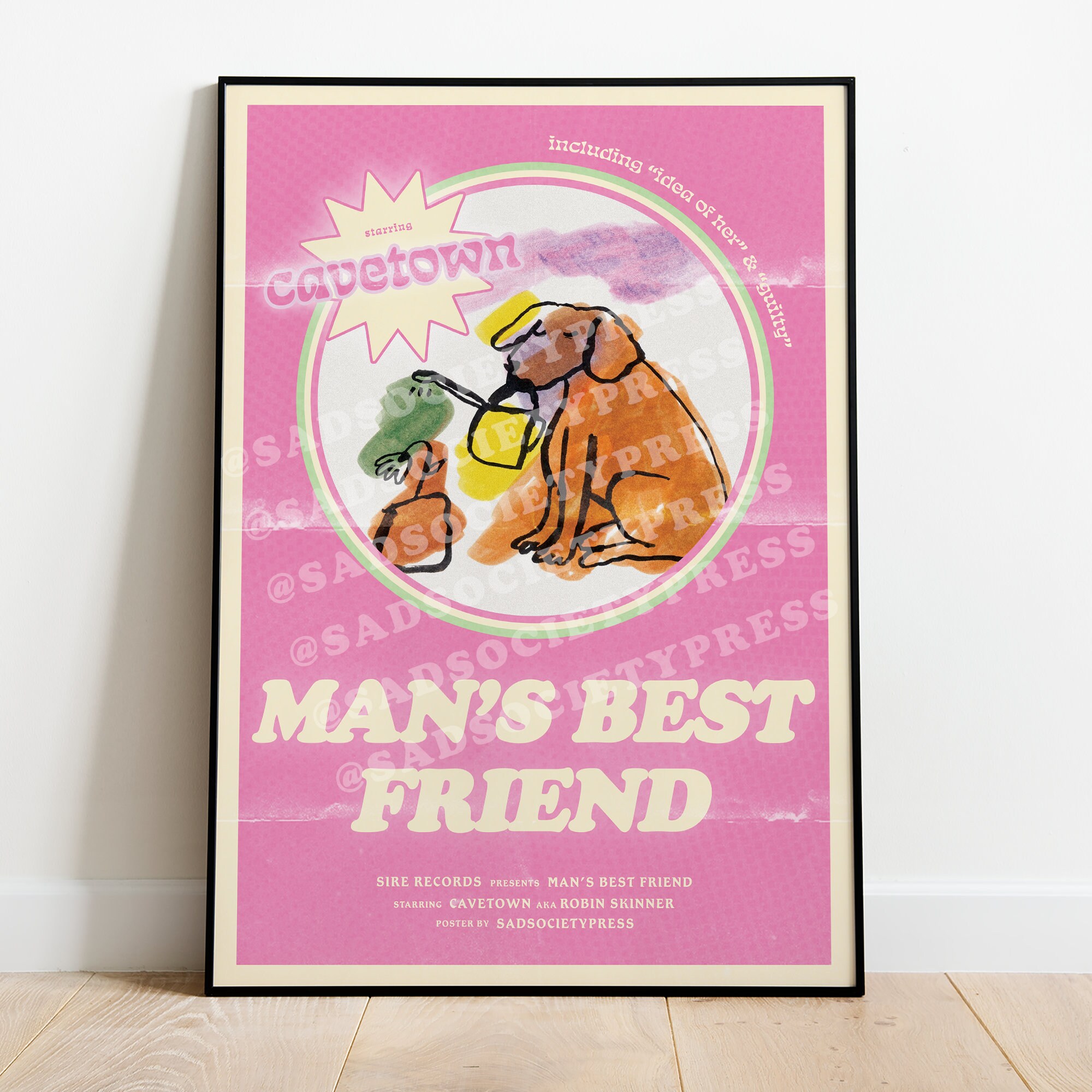 Cavetown Man's Best Friend, Retro Movie A4 Posters