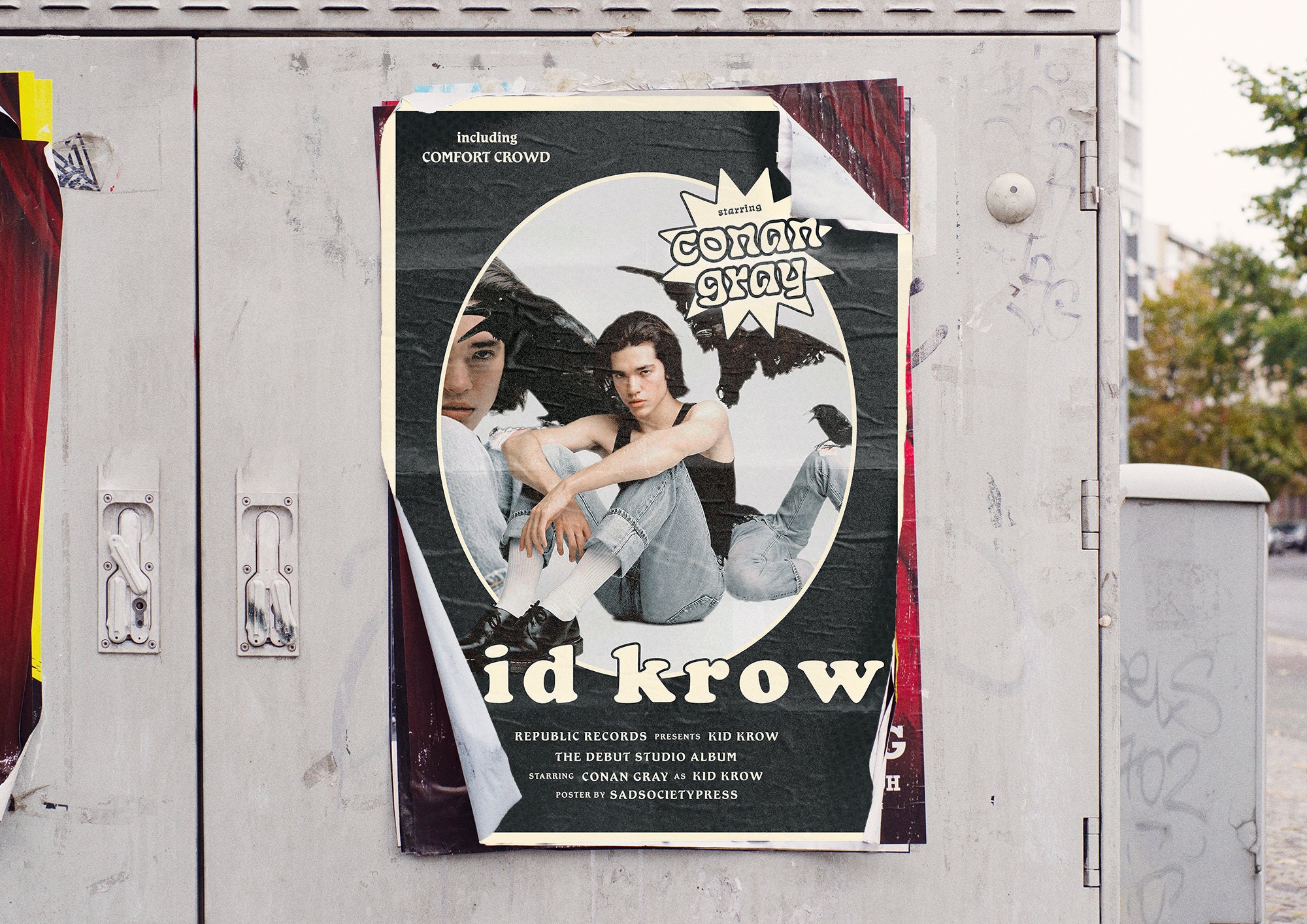 Conan Gray Kid Krow, Retro Movie Poster A4 Print Designed & Sold By Linda