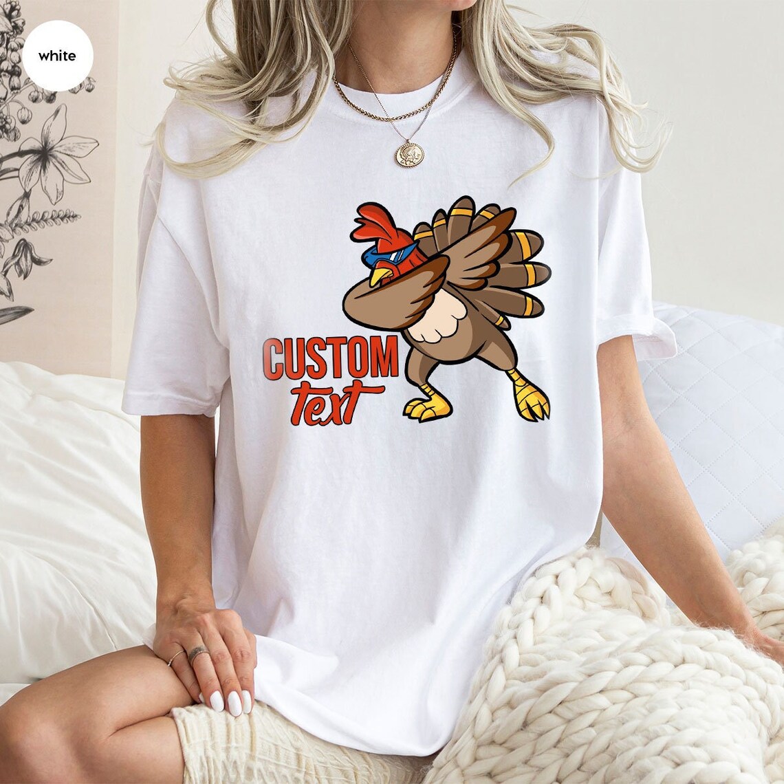 Custom Name Thanksgiving Shirt, Customized Thankful Shirt, Funny Turkey ...
