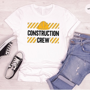 Construction Birthday Party Shirts, Construction Crew Shirts, Kids ...