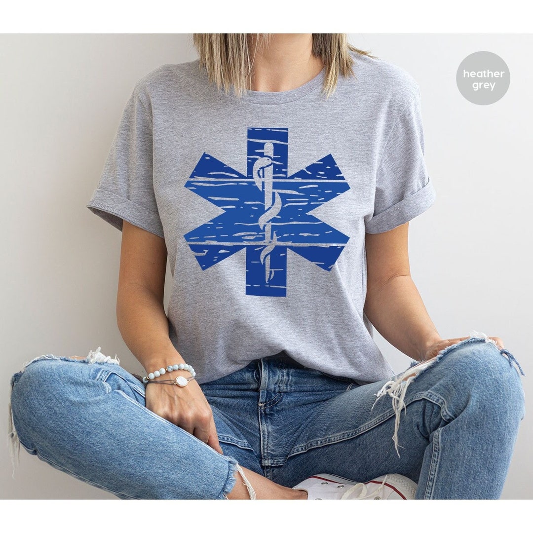 Star of Life Graphic Tees, Paramedic T-shirt, EMT Crewneck Sweatshirt ...