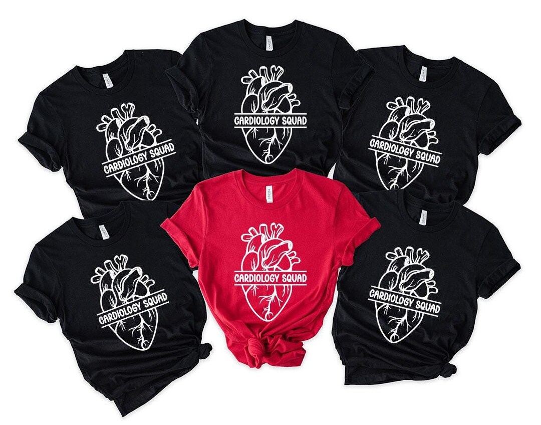 Heart Anatomy Shirt, Cardiology Team Shirts, Cardiology Nurse Shirt ...