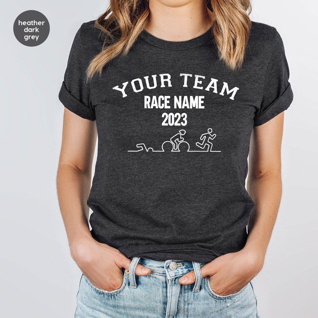 Personalized Triathlon Shirt, Custom Team T-shirt, Custom Race Shirt ...