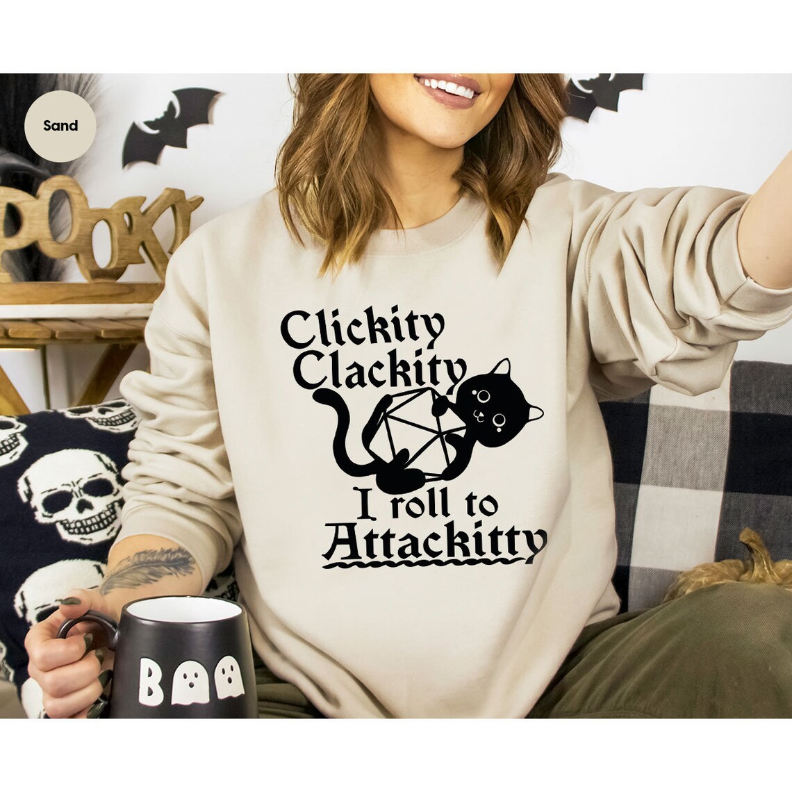 Funny Cat Crewneck Sweatshirt, Sarcastic Cat T-shirt, Graphic Tees ...