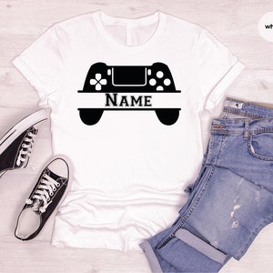 Custom Gamer Shirt, Personalized Gamer Gifts, Gifts for Him, Customized ...