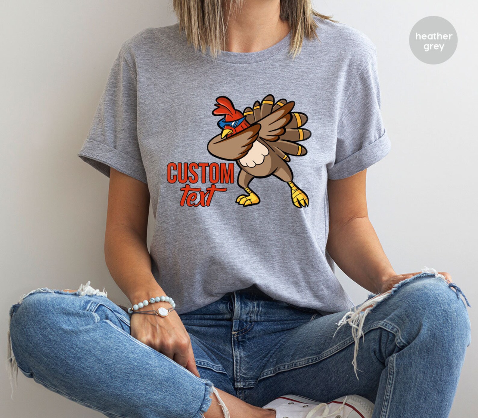 Custom Name Thanksgiving Shirt, Customized Thankful Shirt, Funny Turkey ...