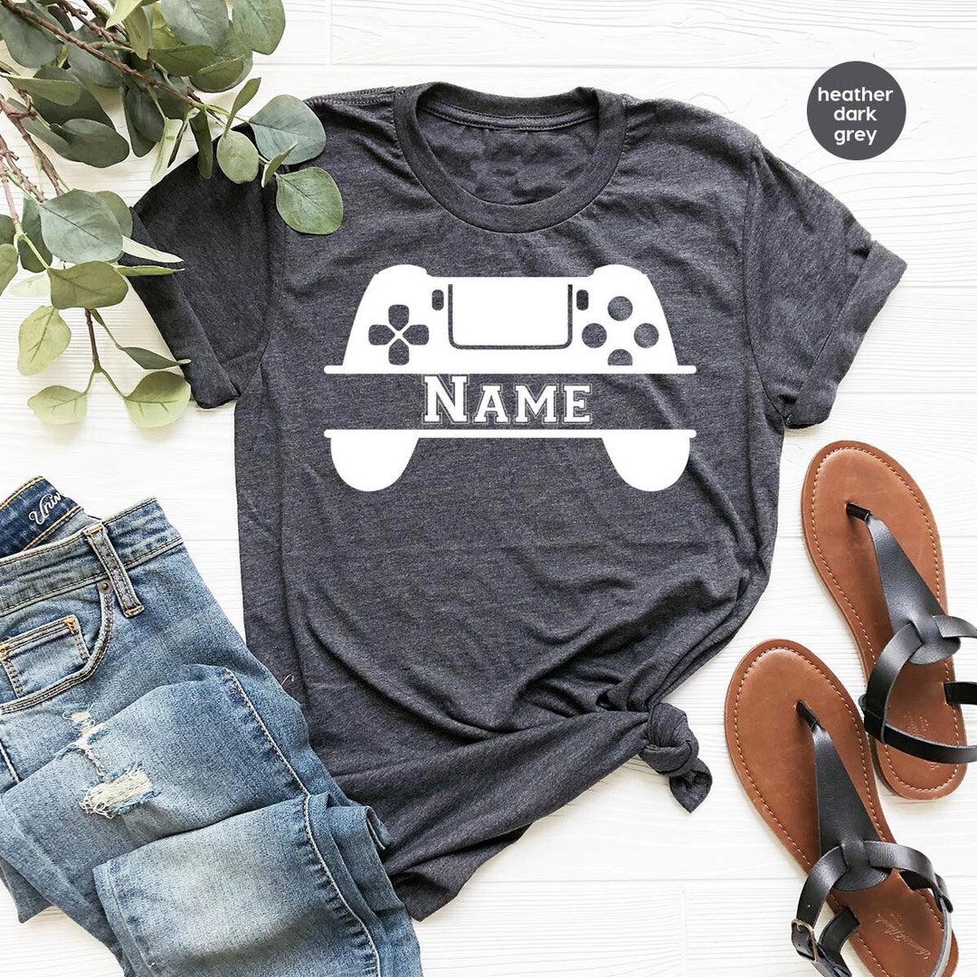 Custom Gamer Shirt, Personalized Gamer Gifts, Gifts for Him, Customized ...