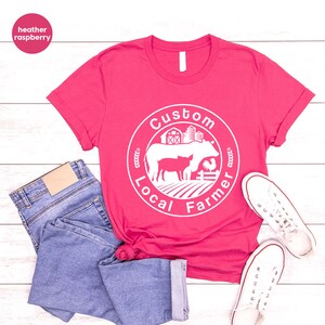 Custom Farm Shirt, Farm Animals Outfit, Personalized Gifts, Local ...