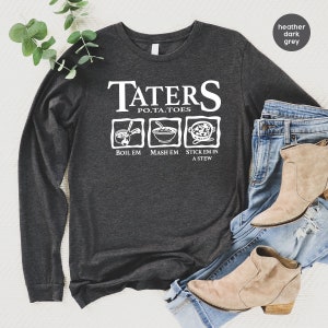 Funny Potatoes Sweatshirts for Men, Boil Em Mash Em Stick Em in a Stew ...