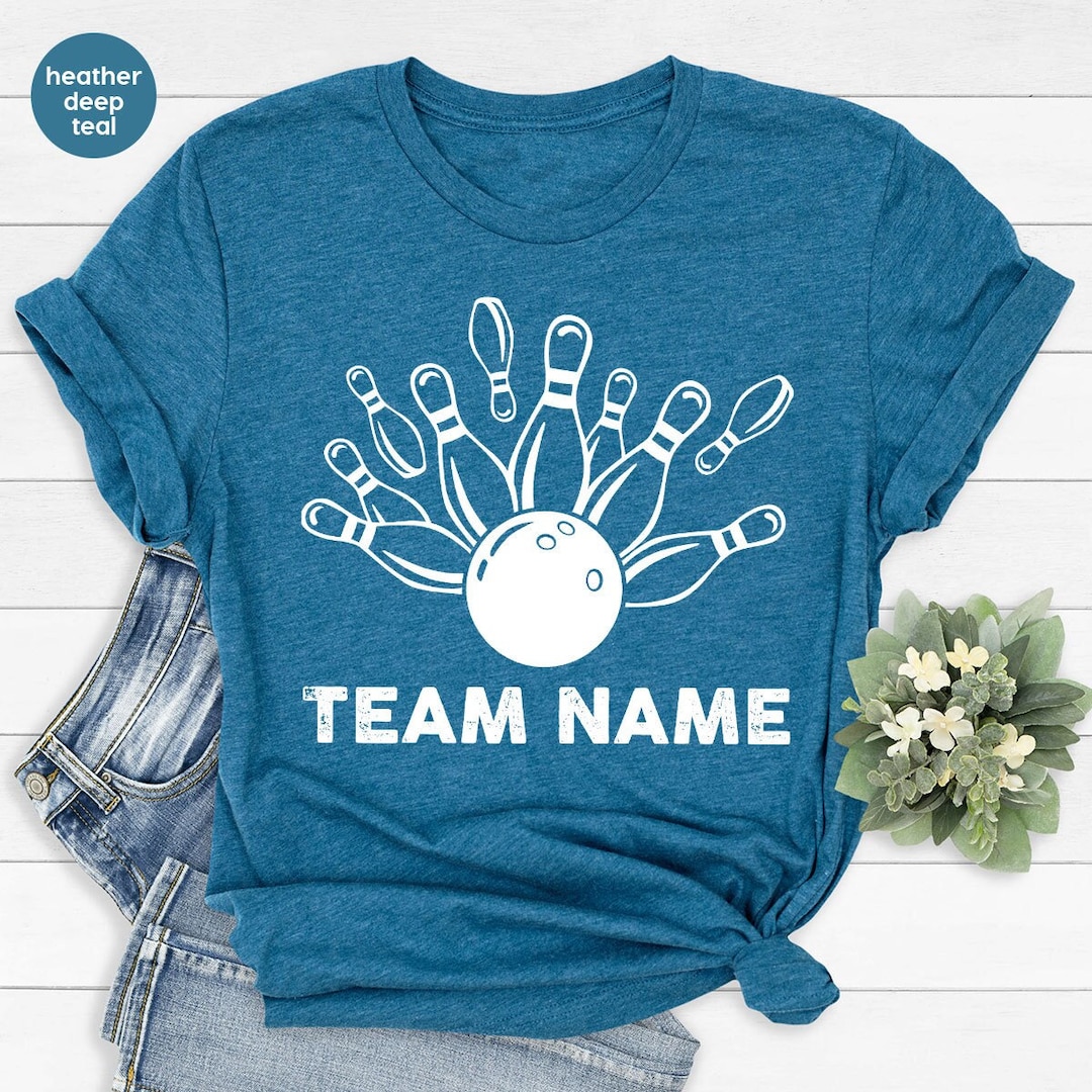 Personalized Bowling T-shirt, Customized Bowling Crewneck Sweatshirt ...