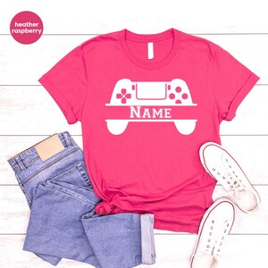 Custom Gamer Shirt, Personalized Gamer Gifts, Gifts for Him, Customized ...