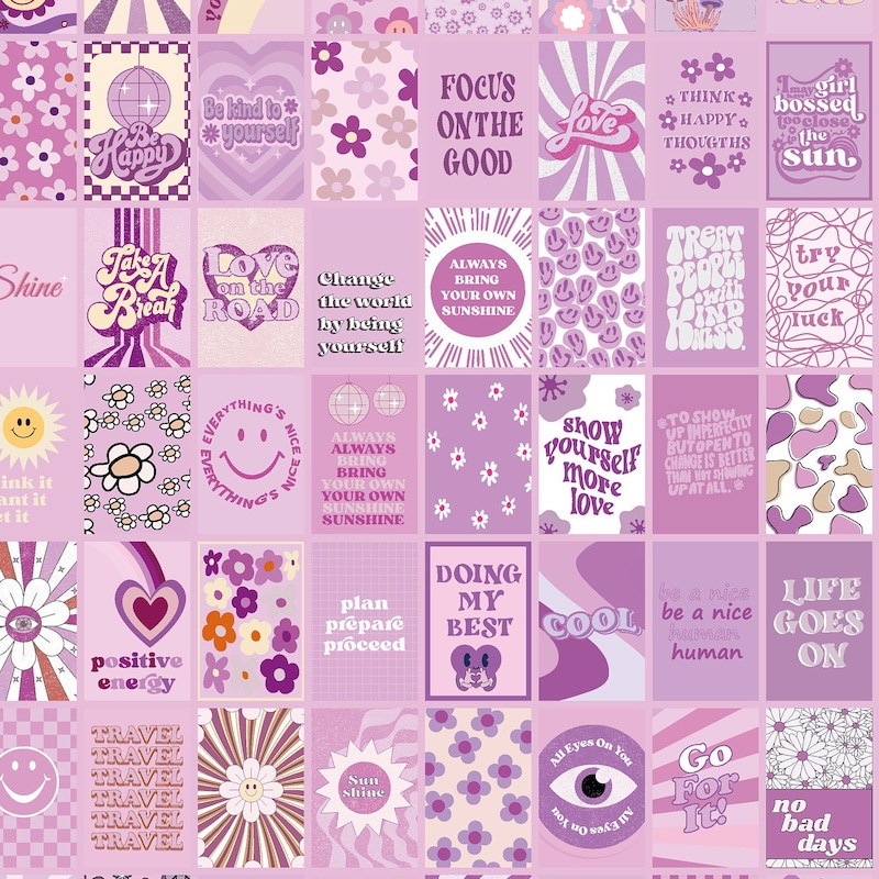 Purple Collage Kit - Etsy
