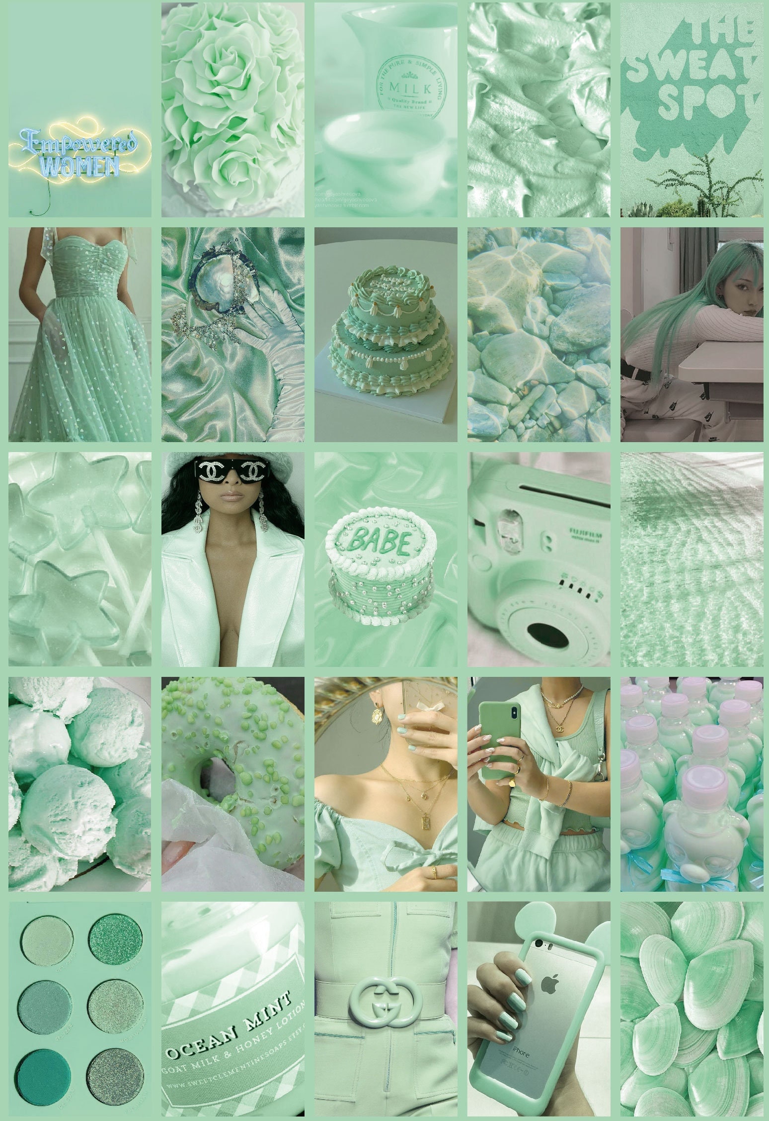 Pastel Mint Green Wallpaper