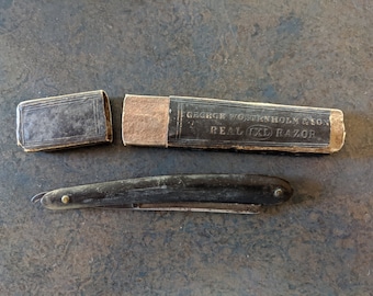 Vintage 1920's Straight Razor GENCO Old Dutch Made in - Etsy