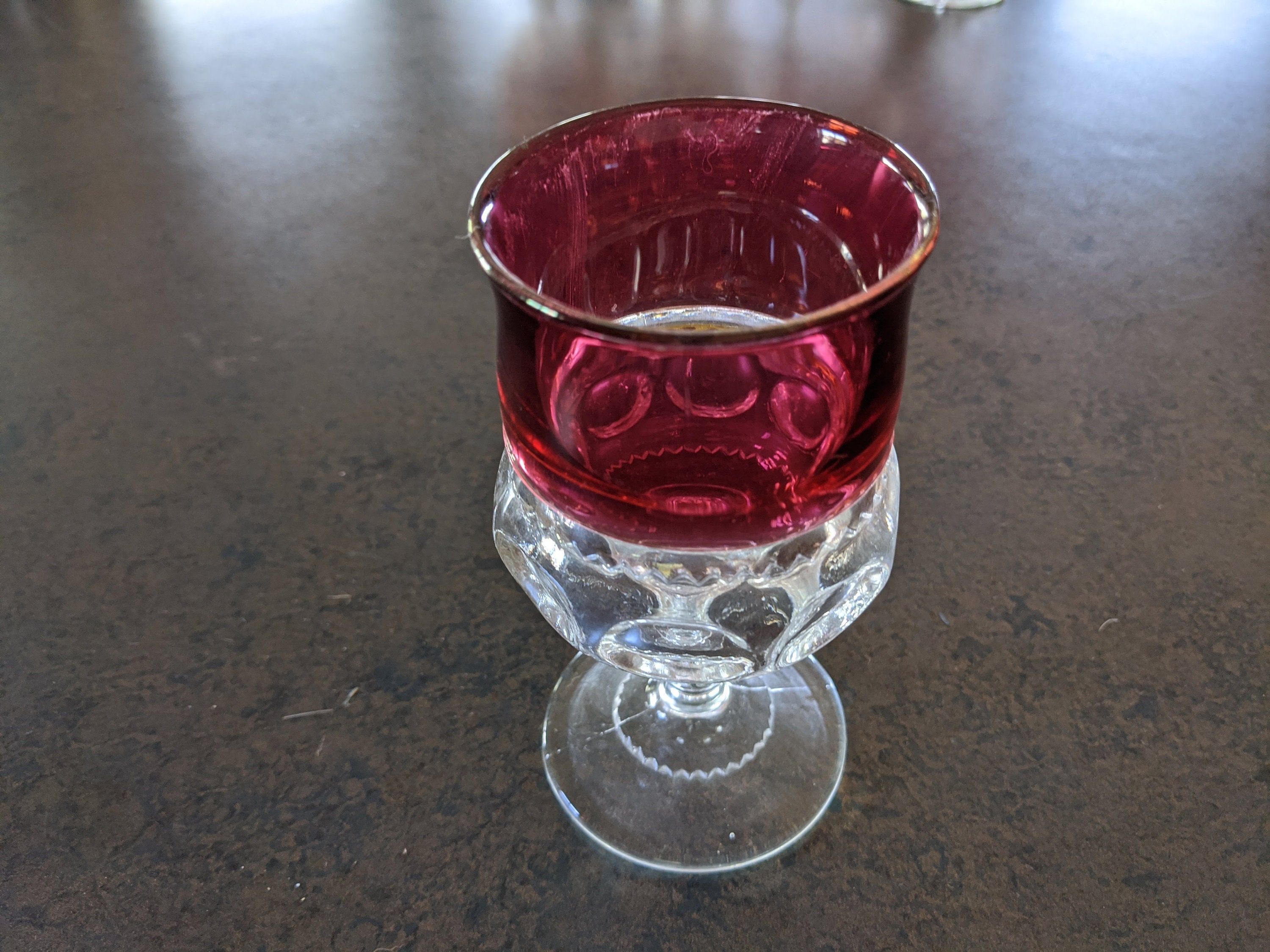 16 Piece Vintage King's Crown Thumbprint Glassware - Etsy