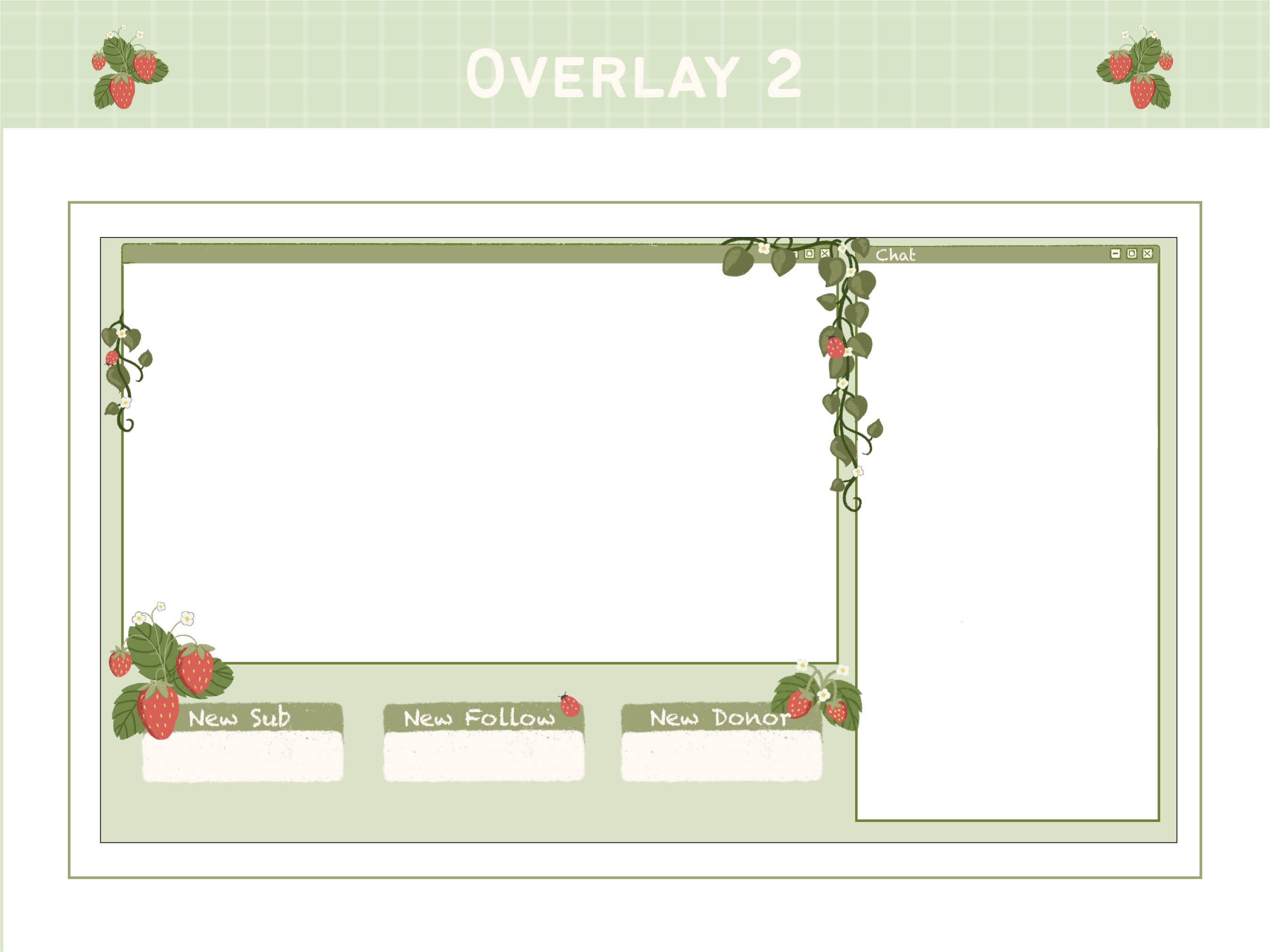 Cottagecore Twitch Overlay Pack with Animated Scenes | Etsy UK