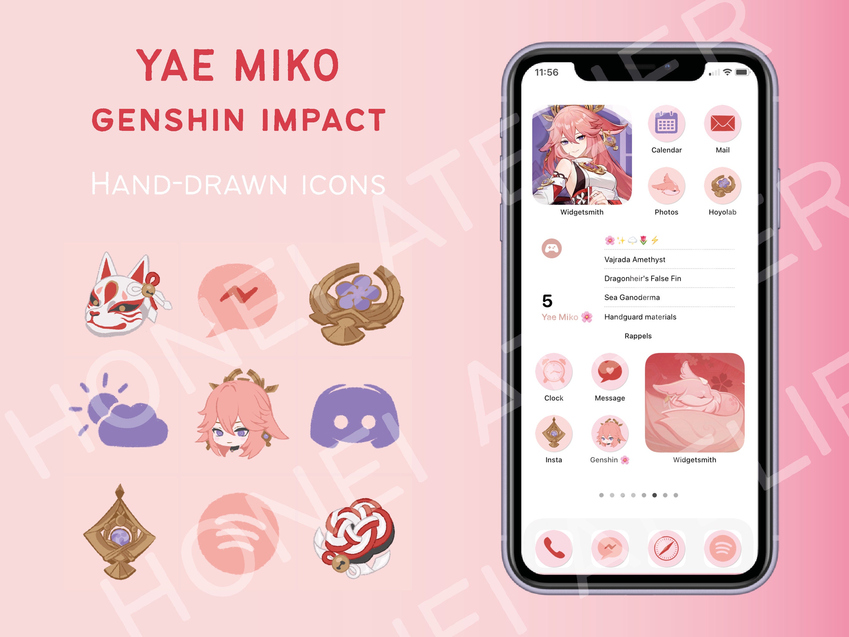 Genshin Impact Yae Miko Inazuma Iphone Ios 14/IOS 15 App Icons - Etsy ...
