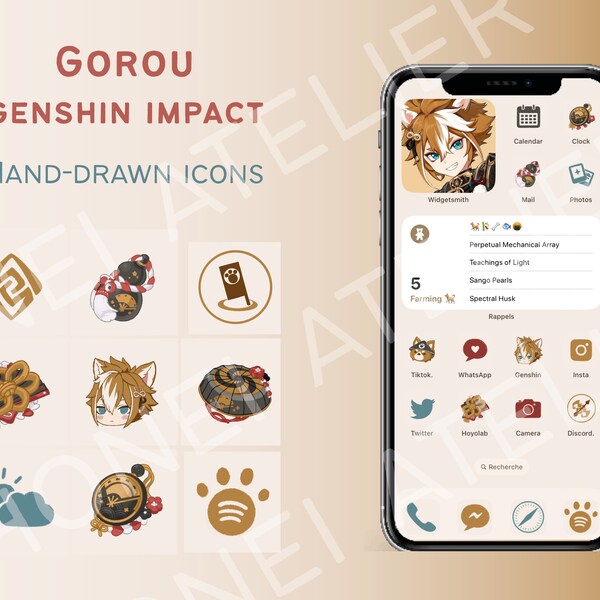 Genshin Phone Icons - Etsy