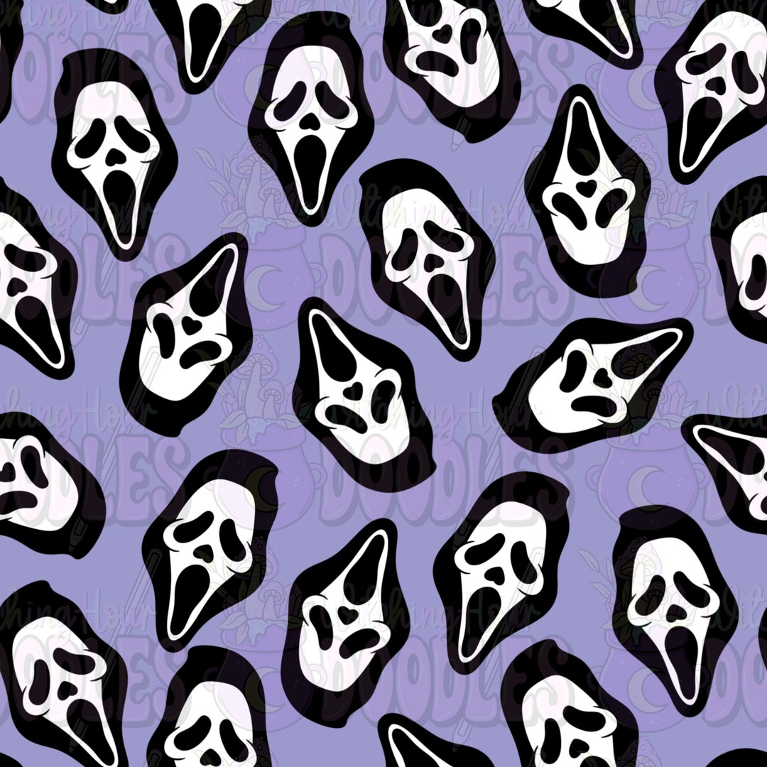 Ghostface Seamless Pattern, Seamless Pattern, Sublimation Fabric ...