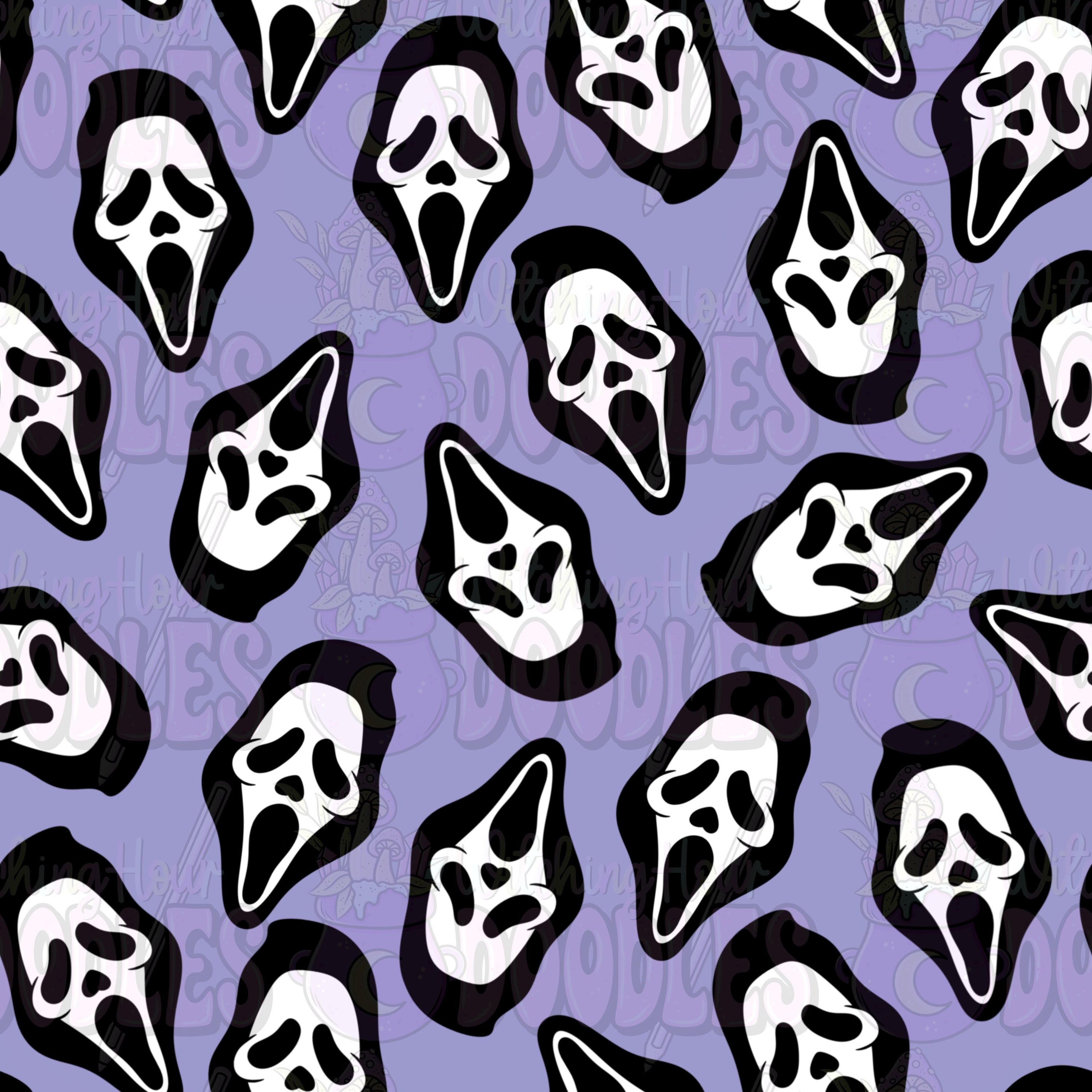 Ghostface Seamless Pattern, Seamless Pattern, Sublimation Fabric ...