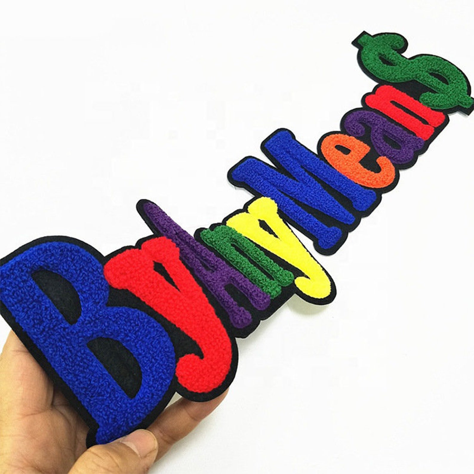 Handmade Custom Chenille Letters, Custom Chenille Patches, Custom Iron ...
