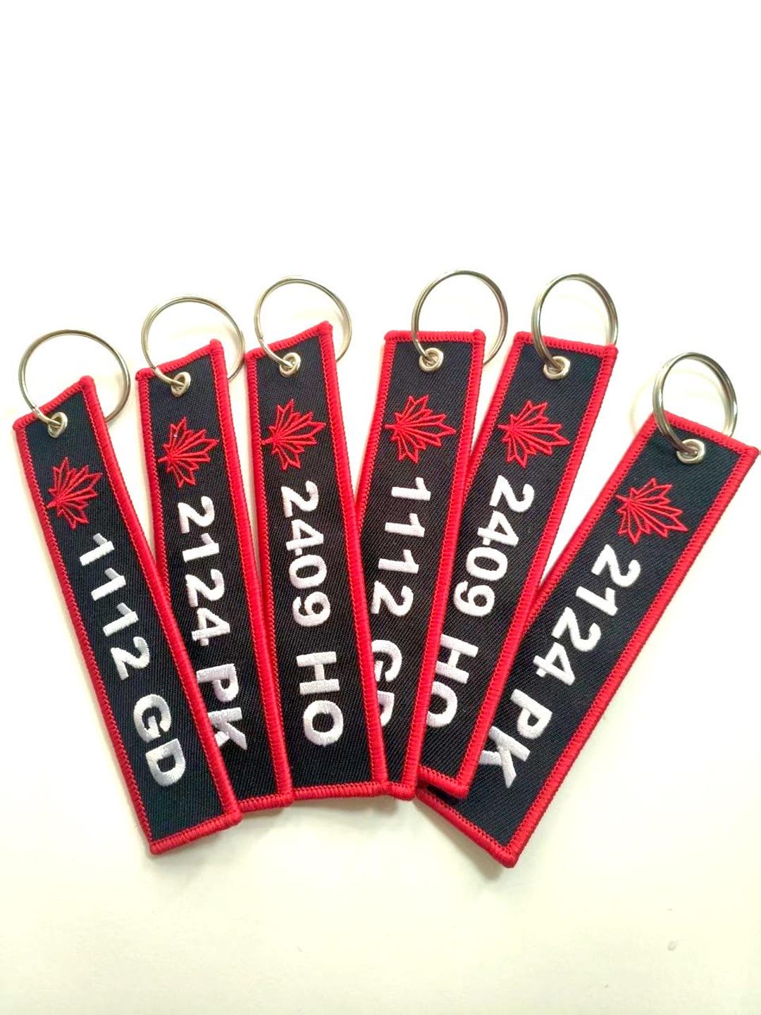 Personalised Key Rings With Different Names, Numbers, Double Side ...