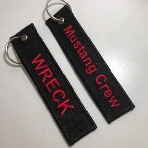 Custom Flight Tags, Custom Key Tags. Embroidered Key Chains ...