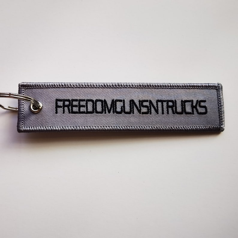 Flight Keychain Custom Embroidery Flight Tag Remove Before - Etsy