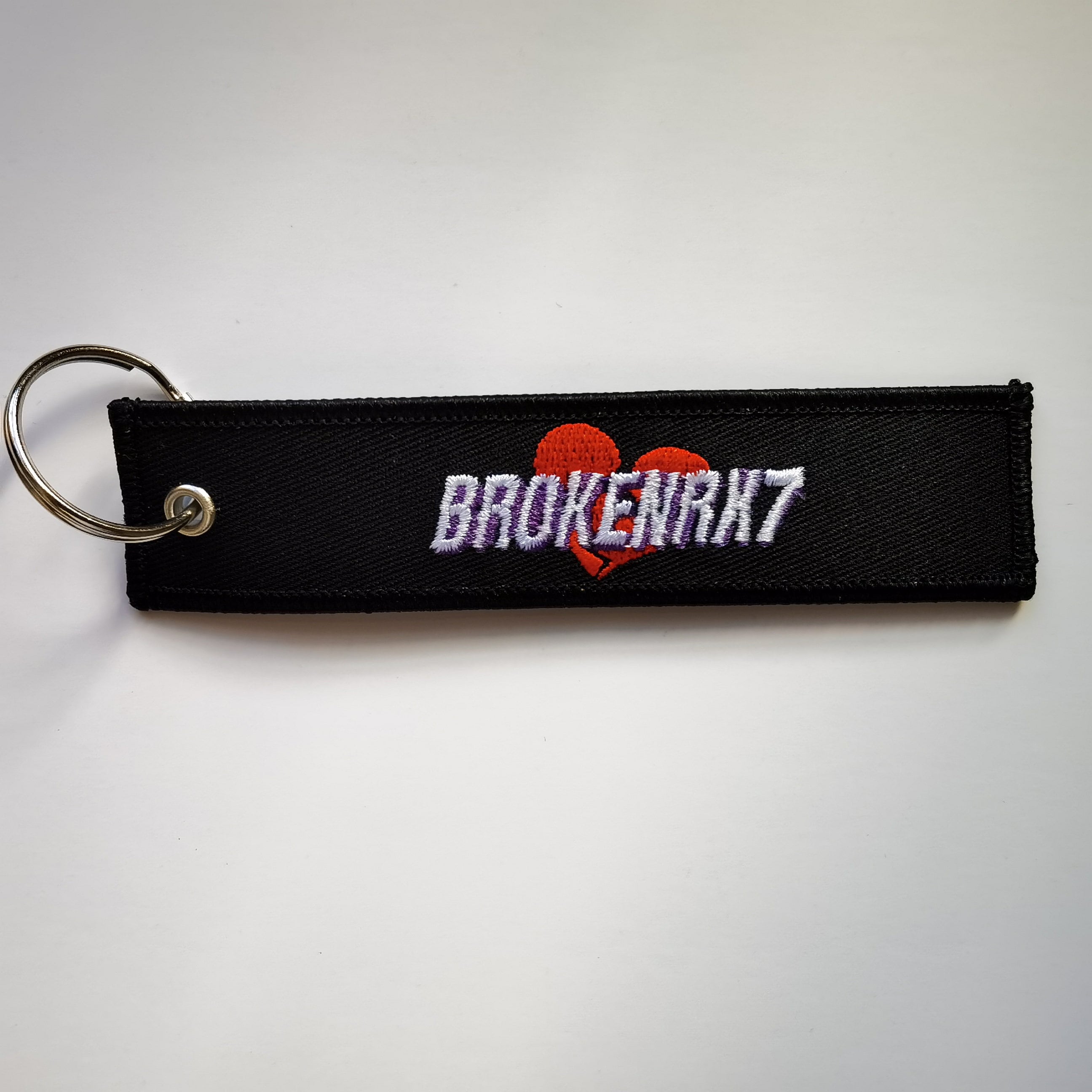 Custom Embroidery Keychain, Custom Keychain, Fabric Embroidered Key ...