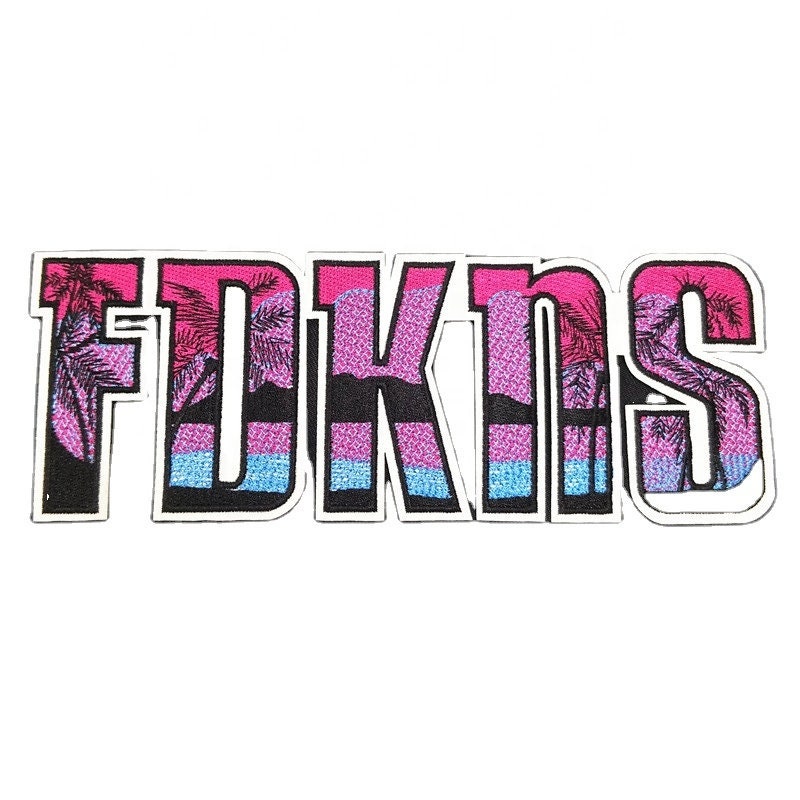 50pcs Custom Embroidered Patch Embroidered Letter Patch - Etsy