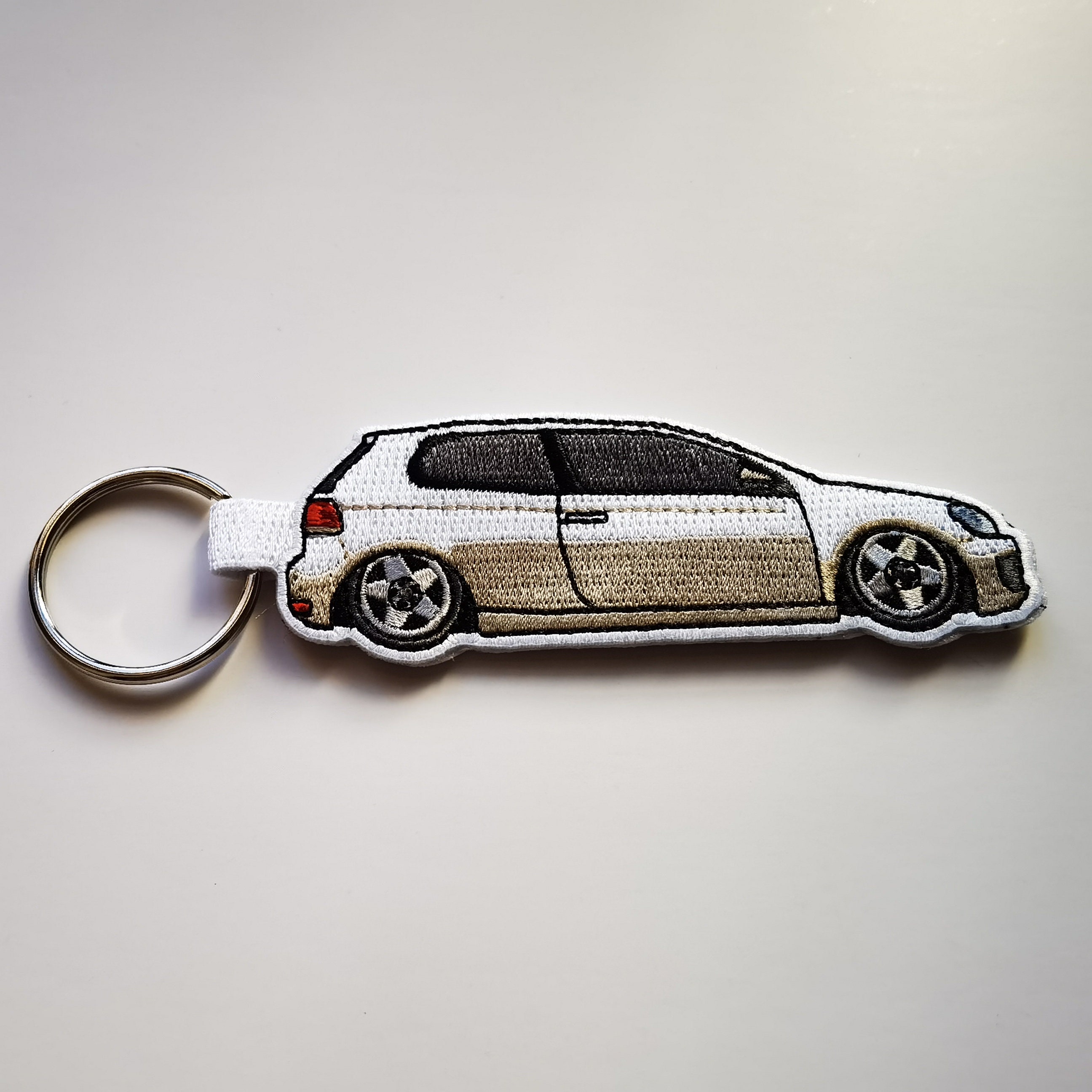 Custom Embroidery Keychain, Custom Keychain, Fabric Embroidered Key ...