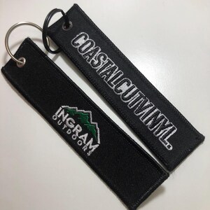 Custom Flight Tags, Custom Key Tags. Embroidered Key Chains ...