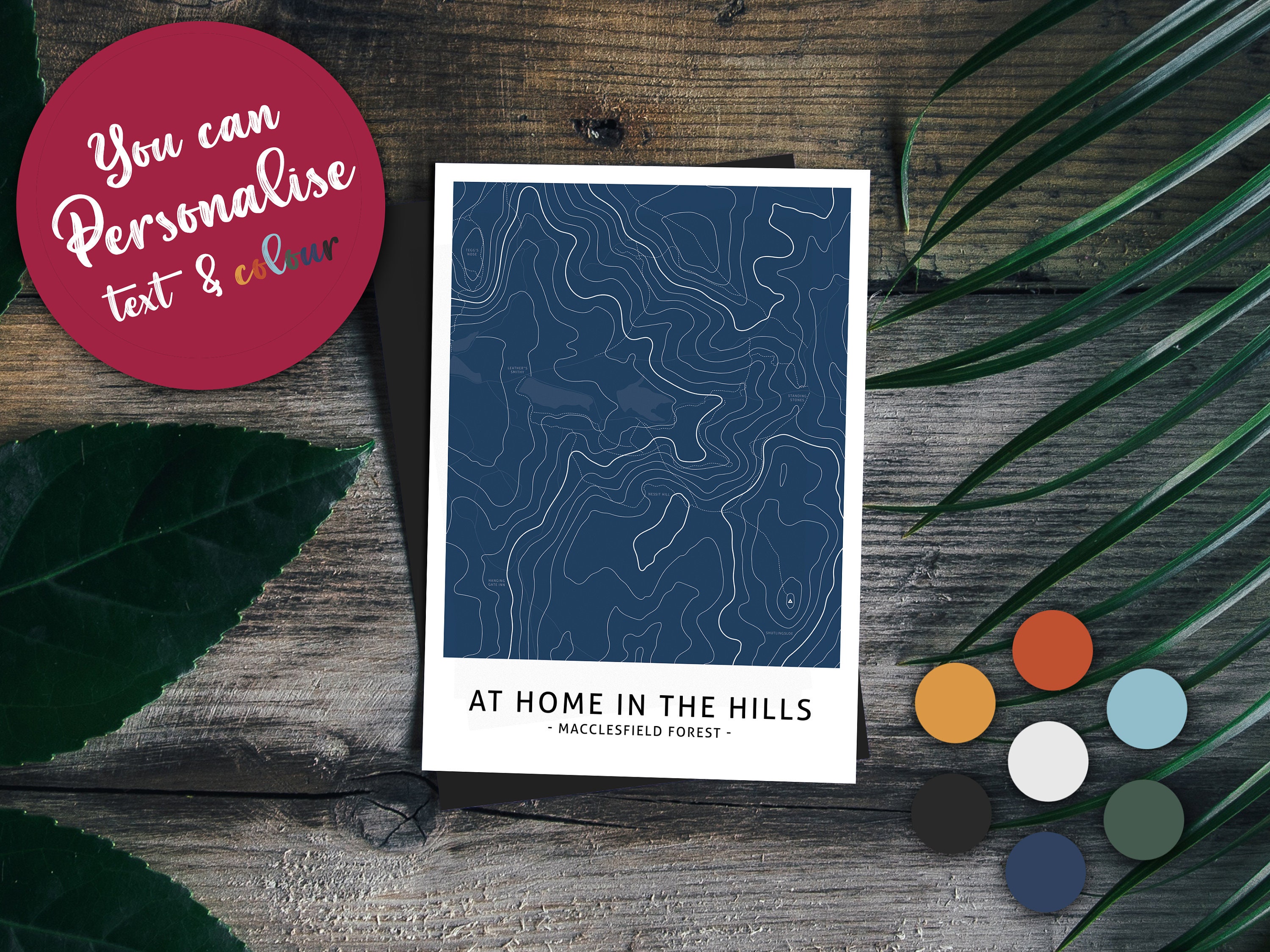 Snowdon Map Modern Minimal Mountain Print Snowdonia National Park Wales ...