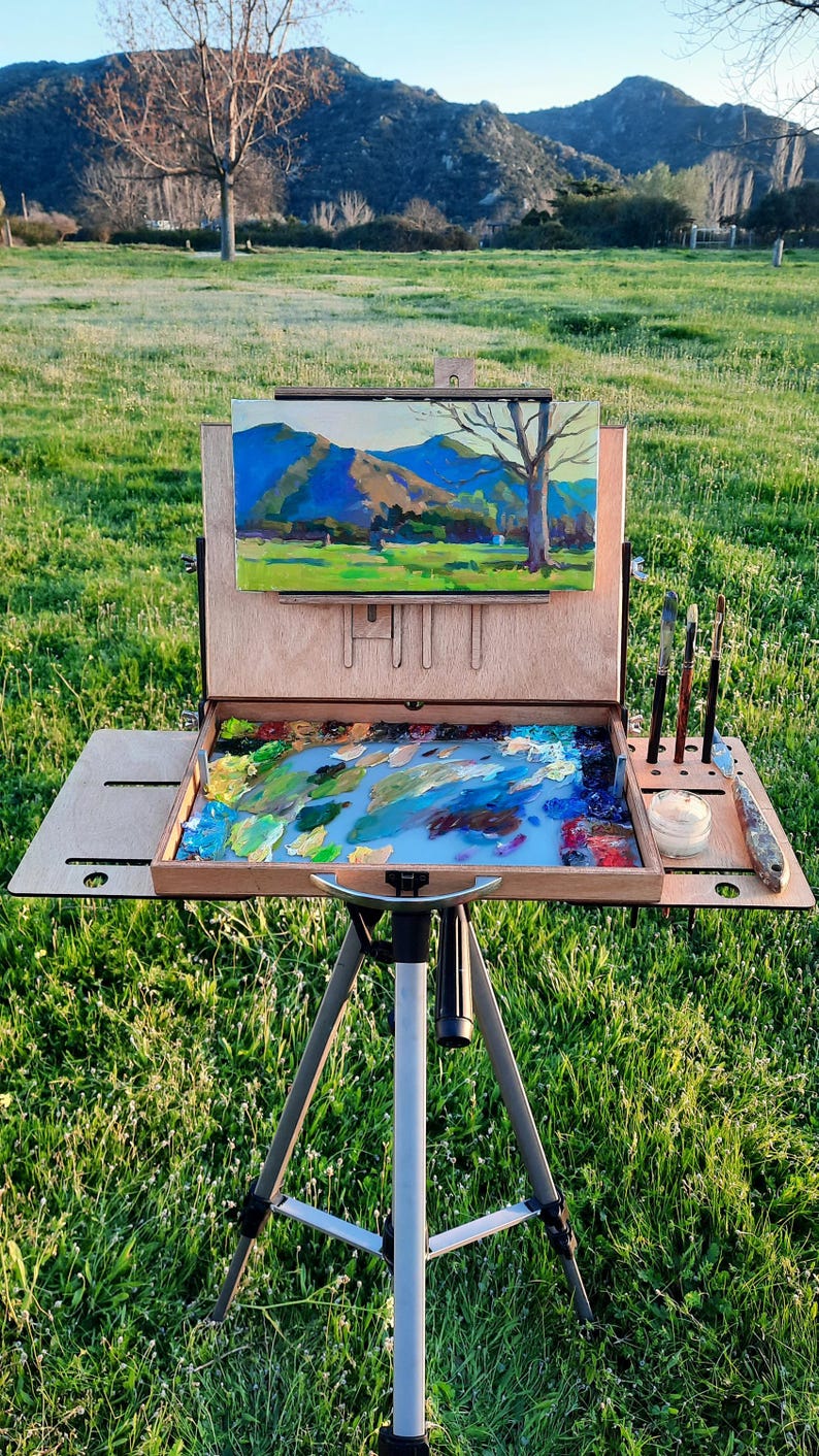 Pochade Box for PLEIN AIR Painting, Lightweight Box for Oil Paints ...