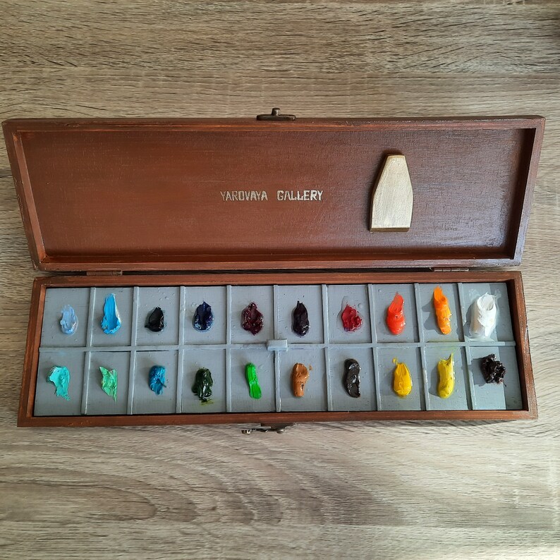 Sta-wet Palette Case for Oil Paints, Transporter Box for Oil Paints ...