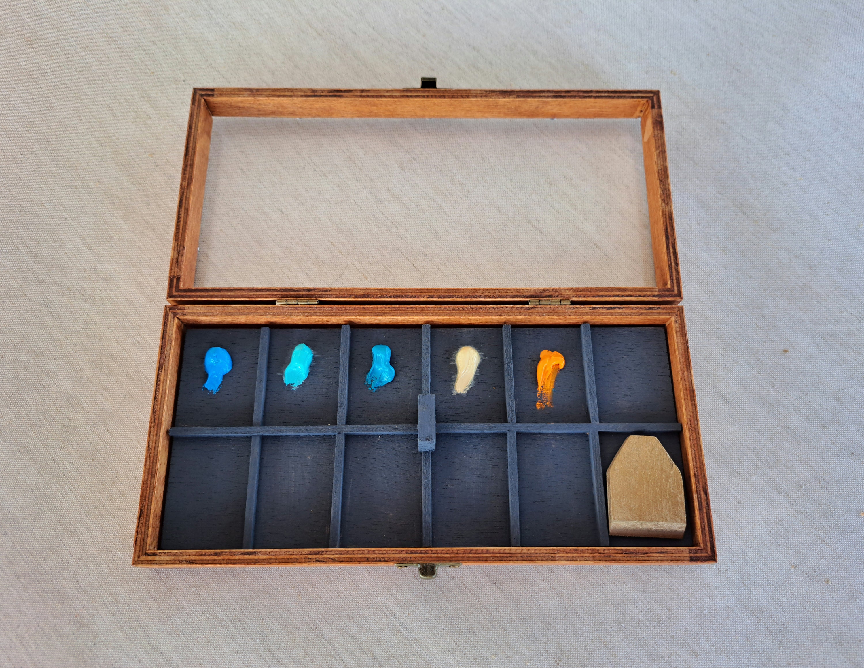 Mini Sta-wet Palette Case for Oil Paints With Transparent Cover, Oil ...