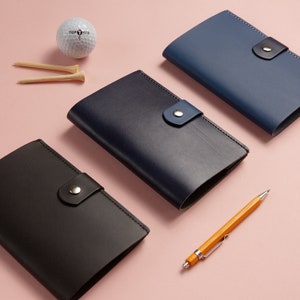 Personalized Leather Golf Score Card Wallet – Custom Golf Gifts for Him ...