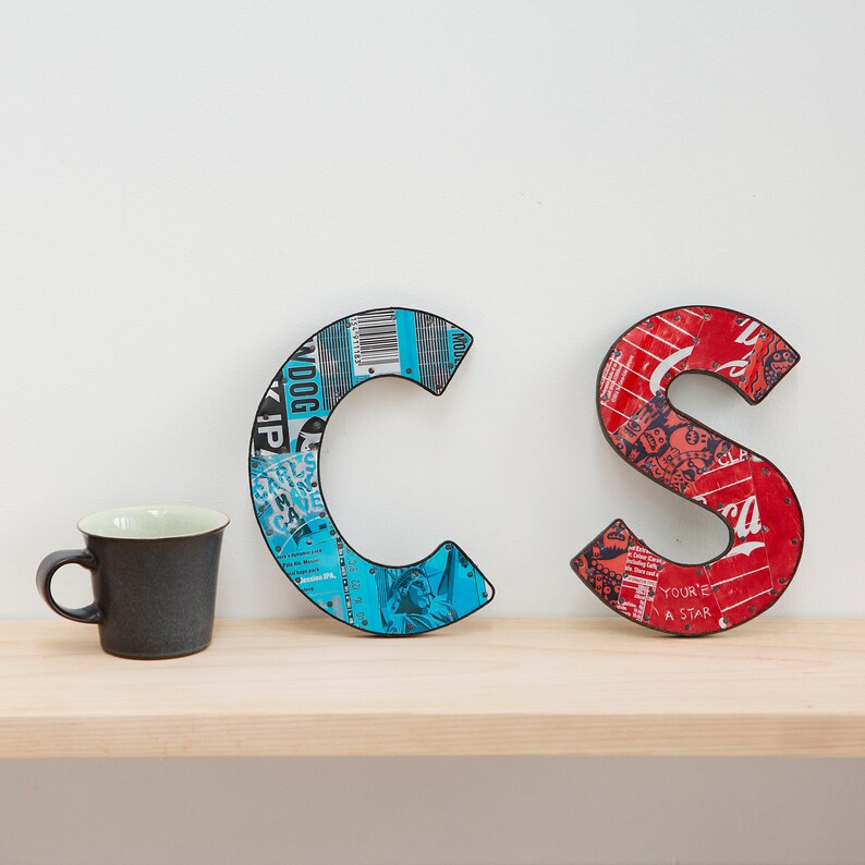 Decorative Drinks Can Letters - Etsy
