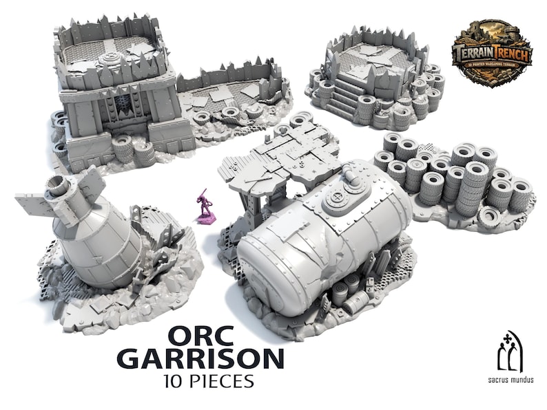 Orc Garrison - Scenery Terrain for War Games 28/32mm - Etsy