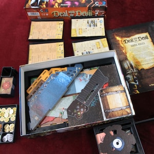 Deal With the Devil - Board Game Insert - Fit Sleeved Cards - Etsy