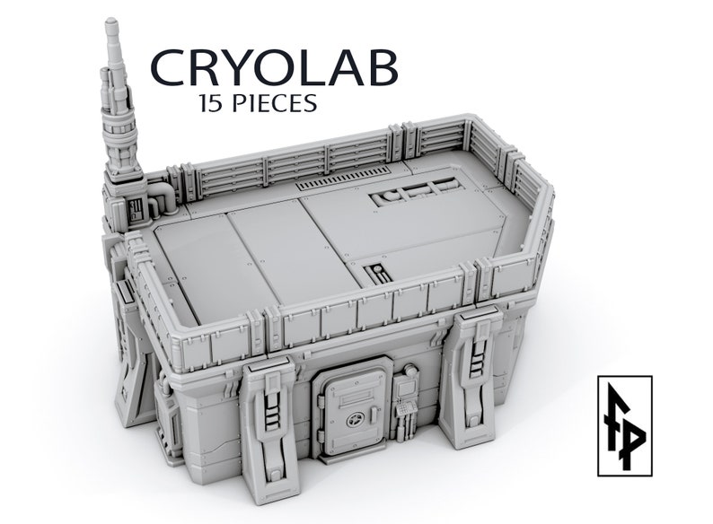 Terrain Cryolab Tech Building Scenery Terrain 28/32mm - Etsy