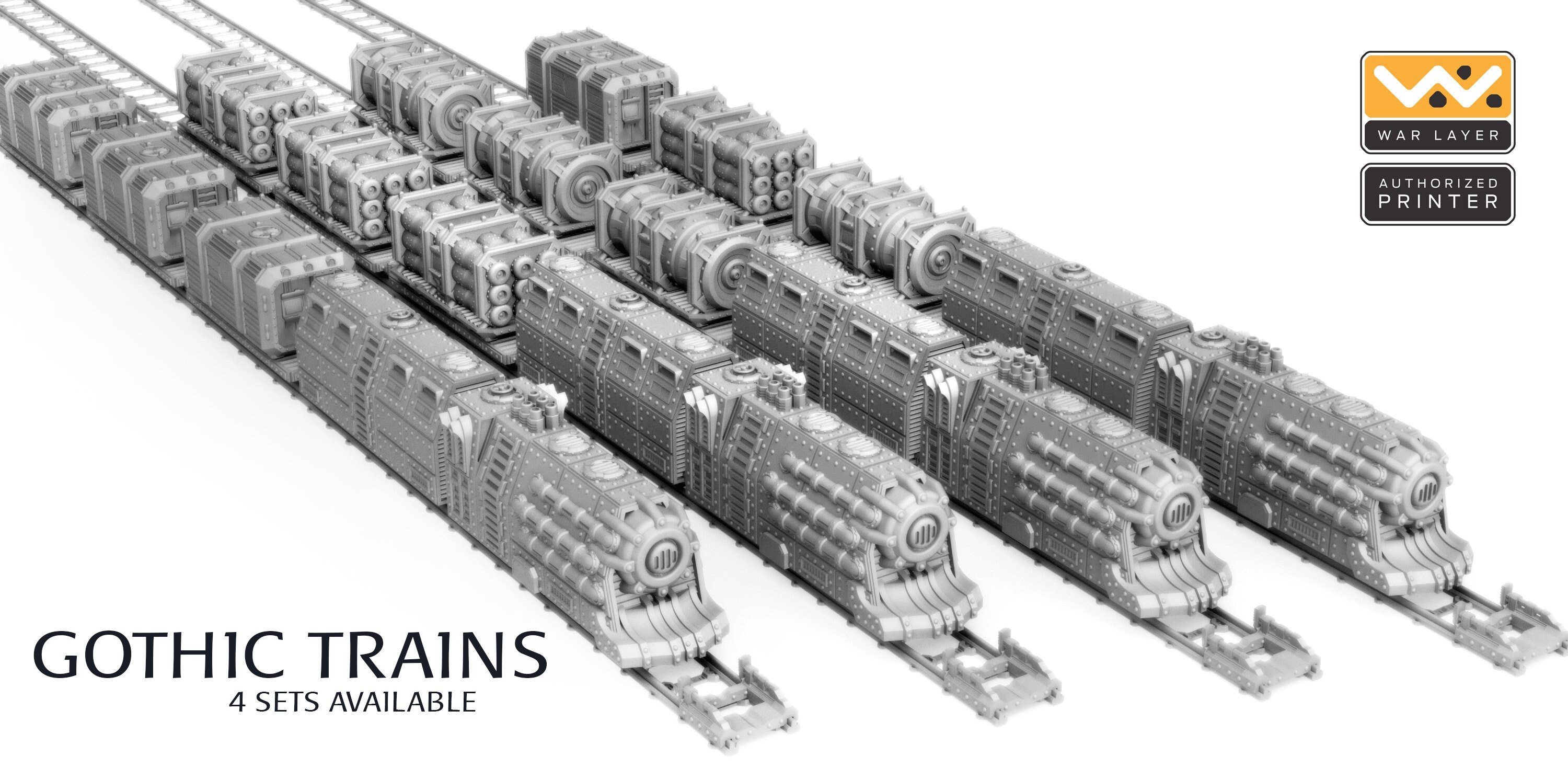 Gothic Sci-fi Cargo Trains Scenery Terrain for War Games - Etsy