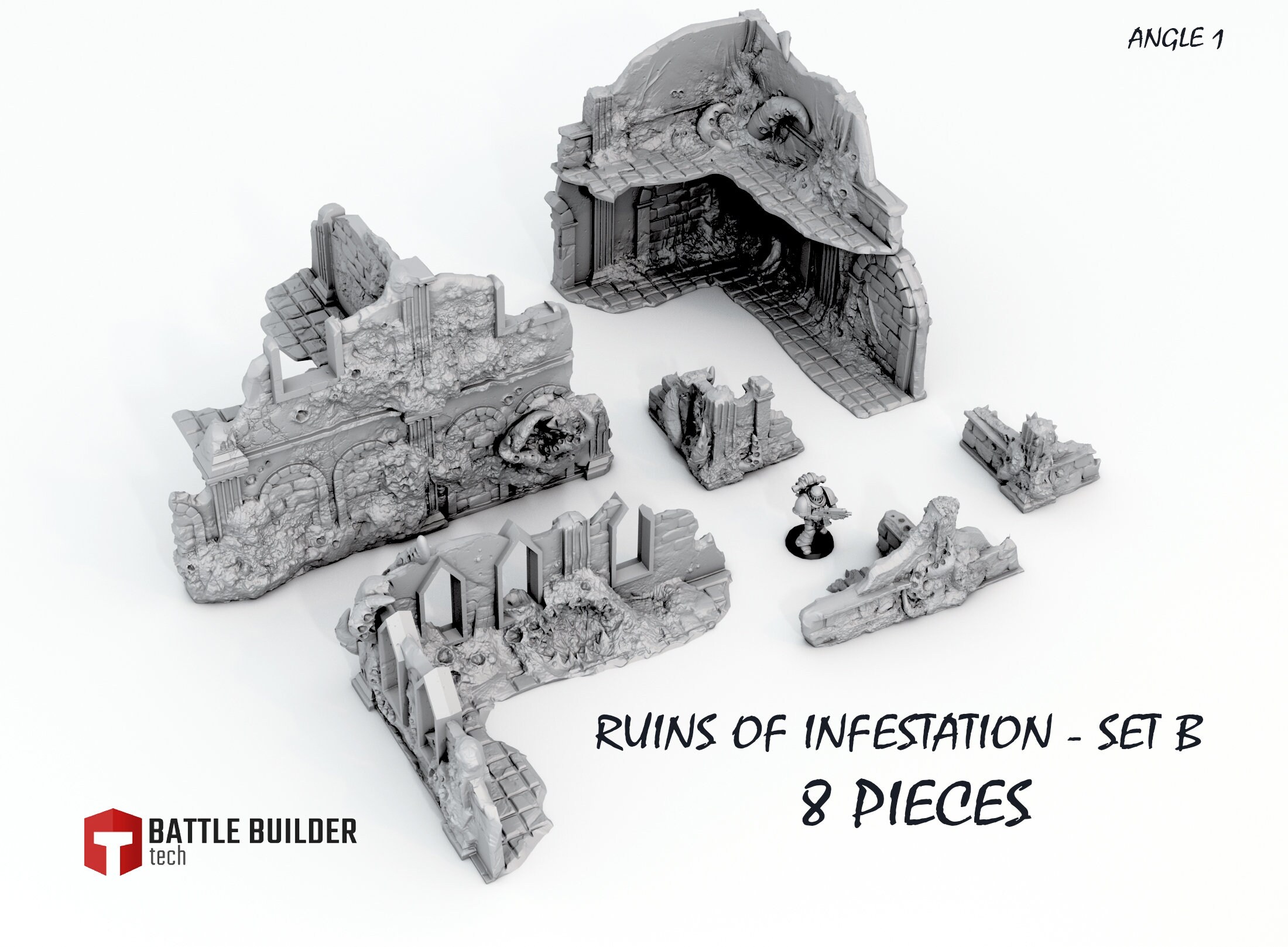 Sci Fi Alien Scenery Terrain Ruins of Infestation for War - Etsy Australia